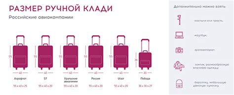 Габариты и вес ручной клади в Ижавиа по социальному билету
