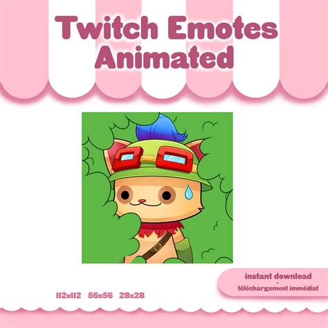 Teemo Animated Emote Etsy