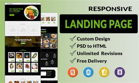Design Attractive Landing Page With Html Css By Kdhsuzan Fiverr
