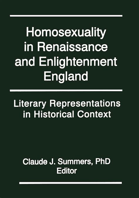 Homosexuality In Renaissance And Enlightenment England