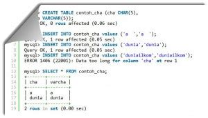 Tipe Data Huruf MySQL CHAR VARCHAR Dan TEXT Duniailkom