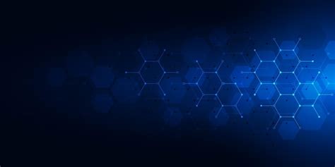 Premium Vector Genetic Engineering And Molecular Structure Hexagon