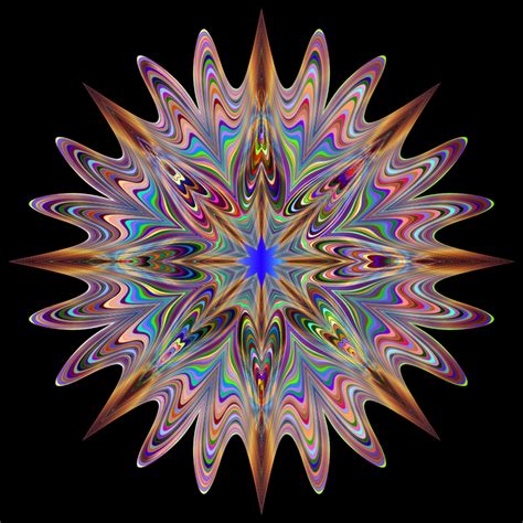 Psychedelic Chromatic Star 2 Openclipart