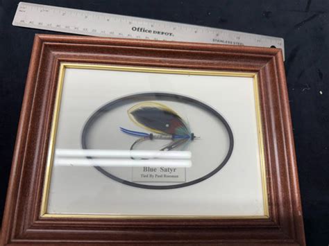 Paul Rossman Framed Salmon Fly Doug Millsap