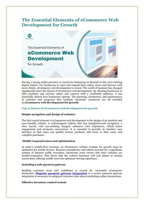Ppt The Essential Elements Of Ecommerce Web Developmen Powerpoint Presentation Id12303971