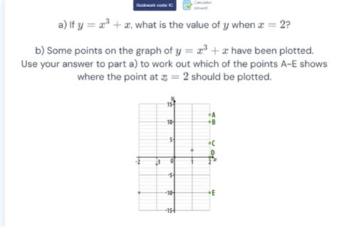 A If Y X3 X What Is The Value Of Y When X 2 B StudyX
