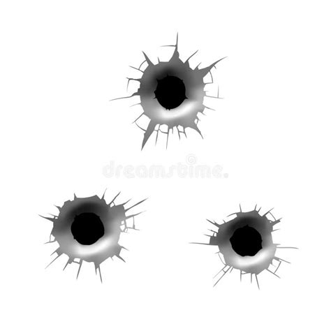 Bullet Holes Stock Vector Image 53537594