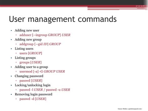 linux user management pptx operating systems computer software