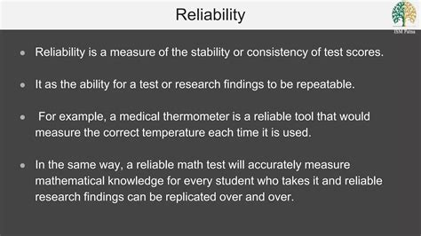 Marketing Research Lecture 5 Reliabilityvalidity Pptx