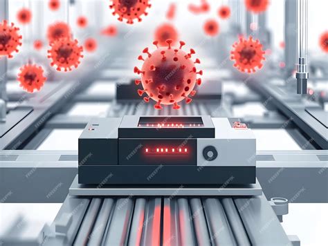Flat Quantum Sensor Virus Detection Extreme Closeup Of Quantum Sensors Identifying Single Hiv