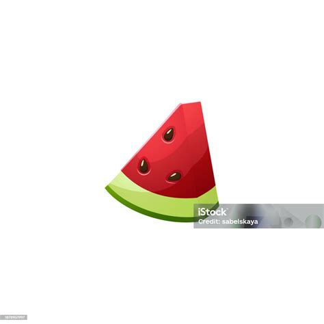 수박 벡터 일러스트 레이 션의 조각 신선한 빨간 수박 삼각형 씨앗 격리 자연 달콤한 베리 잘라 건강한 식생활에 대한 스톡 벡터
