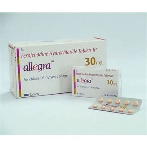 Allegra 30 Mg Tablet Packaging Size 1x10 At ₹ 45 8 Strip In Nagpur