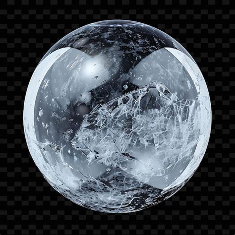 A Sphere Of Ice Has The Word Ice On It Premium Ai Generated Psd
