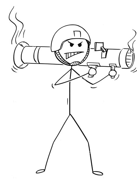 Stick Man Coloring Pages Coloring Nation