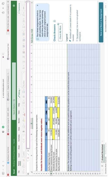 please provide excel | Chegg.com