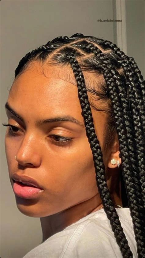 Pin By Jo🛸 ️ On Hair Inspo ️ Braided Hairstyles Box Braids