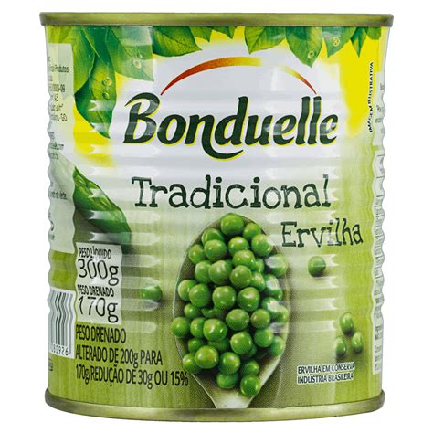 Ervilha Em Conserva Tradicional Bonduelle Lata 170g Giassi Giassi