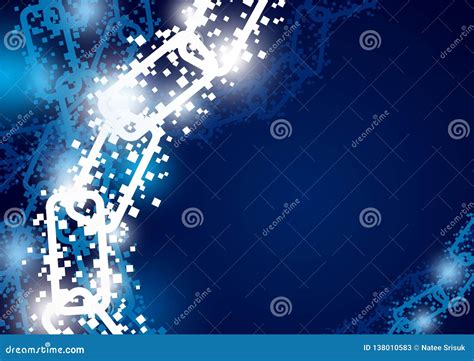 Blockchain Technology Background Vector Illustration Stock Vector