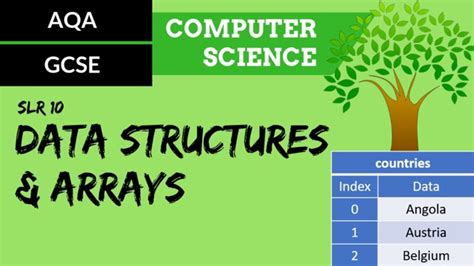 Aqa Gcse Slr10 Data Structures And The Use Of Arrays Clickview