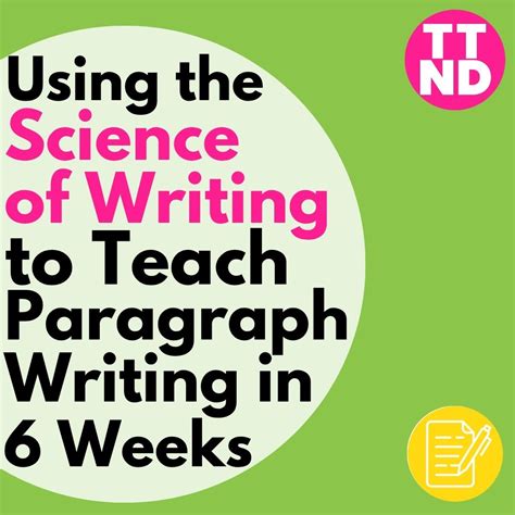 Using The Science Of Writing To Teach Paragraph Writing In 6 Weeks The Teacher Next Door