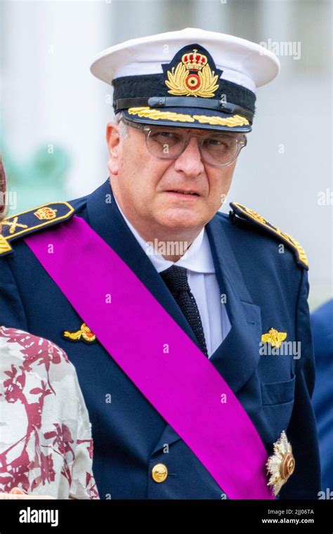 Prince Laurent Of Belgium Attending National Day 2022 Celebrations In