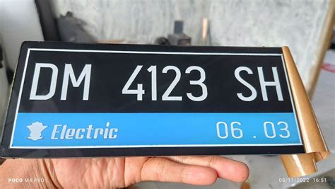 Plat Nomor Motor Listrik Sepasang 2pcs Lazada Indonesia