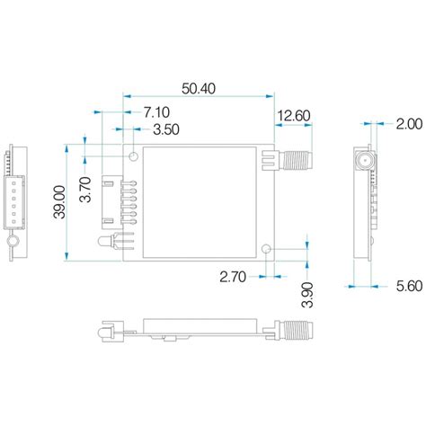 Buy Lora6100pro 1w Ttl 433mhz 6 8km Long Range Wireless Rf Mesh Lora Module Online In India