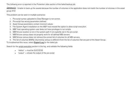 Asset Group Composition Check Failed Protecting Meditech Data With