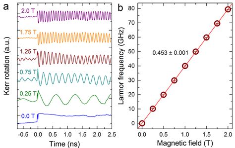 17 A Kerr Rotation Signal Measured For Sample B As Function Of Delay Download Scientific