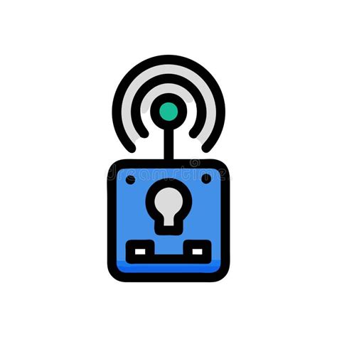 Access Point Networking Icon Stock Vector Illustration Of Futuristic