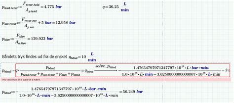 units error when solving ptc community