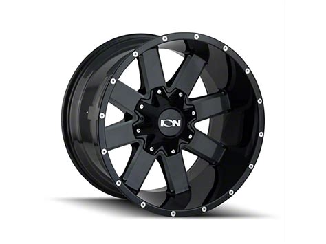 Ion Wheels Yukon Type 141 Gloss Black Milled 6 Lug Wheel 17x9 18mm