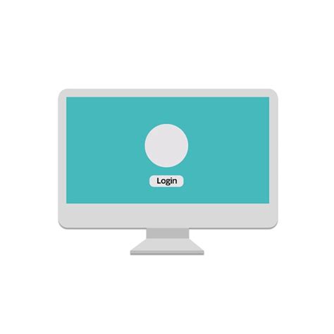 Premium Vector Vector Illustration Of Logging Into Account On Laptop