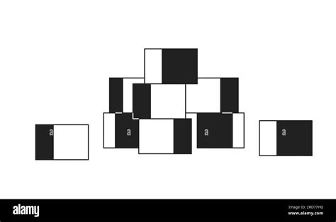 Cubes In Kindergarten Monochrome Flat Vector Object Stock Vector Image And Art Alamy