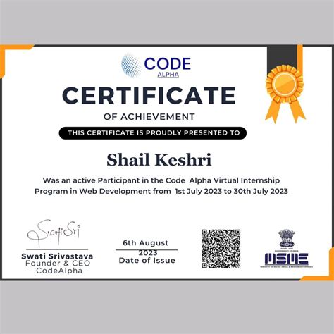 Shail Keshri On Linkedin Codealpha Webdevelopment