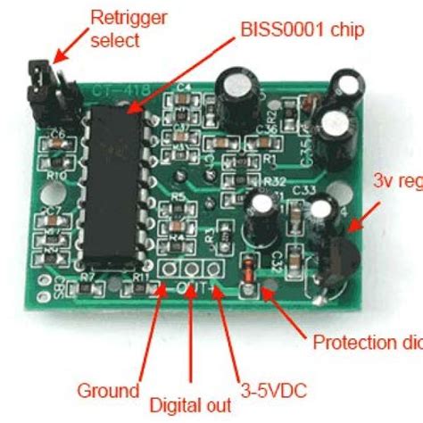 Pir Motion Sensor Detector Module Hc Sr501 Embronics