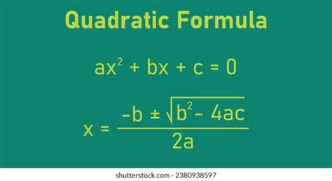 2 Thousand Quadratics Formula Royalty Free Images Stock Photos Pictures Shutterstock
