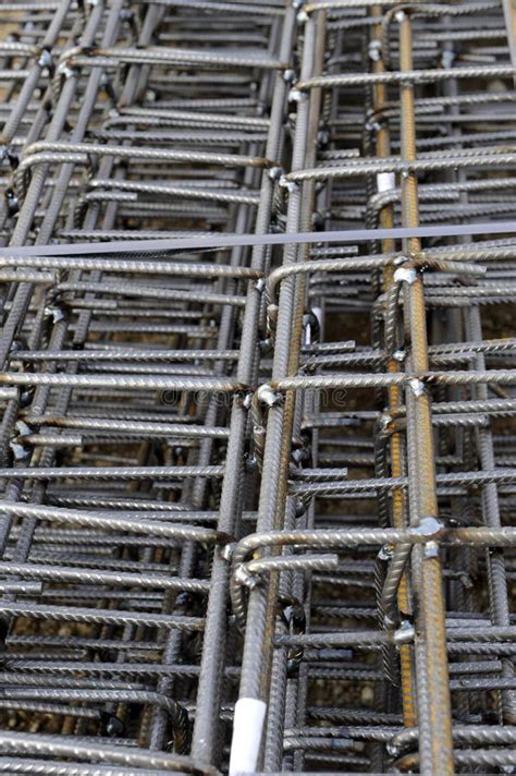 The Metal Frame Of New Reinforcing Bars Stock Image Image Of Site