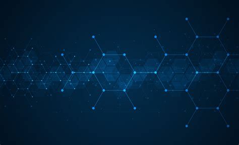 파란색 배경에 육각 형 패턴 유전 연구 분자 구조 화학 공학 혁신 기술의 개념 설계 의료 과학 및 의학 배경에 사용 0명에 대한 스톡 벡터 아트 및 기타 이미지 Istock