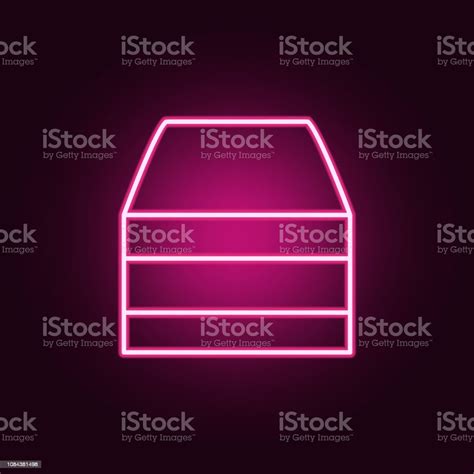 크림 아이콘의 튜브입니다 네온 스타일 아이콘에 병의 요소입니다 정보 그래픽 모바일 응용 프로그램 웹 디자인 웹 사이트에 대 한 간단한 아이콘 0명에 대한 스톡 벡터 아트 및