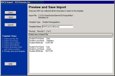 Creating An Import Template With Template Editor