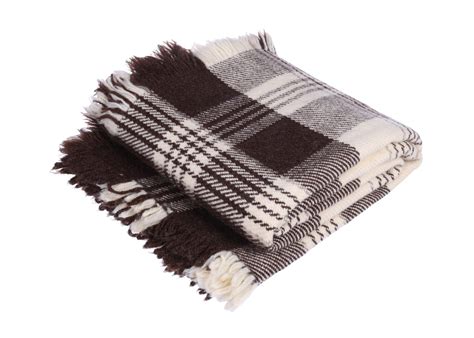 Zuivere Wol Plaid Brown Rhodope Alenika Wool And Cotton