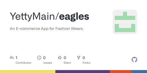 GitHub YettyMain Eagles An E Commerce App For Fashion Wears