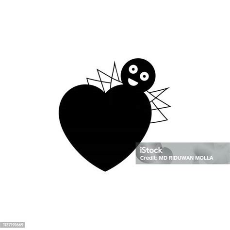 사랑 아이콘 벡터 귀여운 심장 스티커 삽화 문양 스타일 아이콘 벡터 로맨스에 대한 스톡 벡터 아트 및 기타 이미지 로맨스
