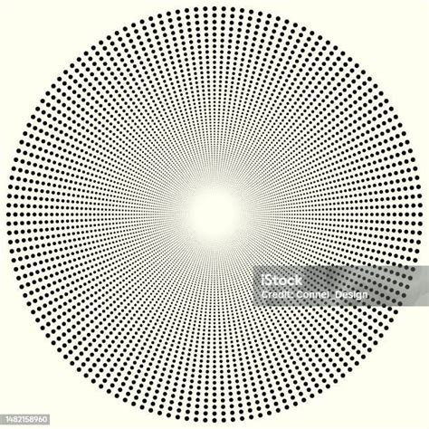 Full Circle Of Circle Shape Fading Pattern Stock Illustration Download Image Now Abstract