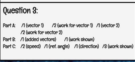 solved question 3 part a 1 vector 1 2 work for vector