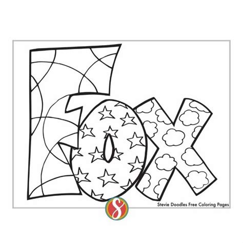 Free Fox Coloring Page — Stevie Doodles