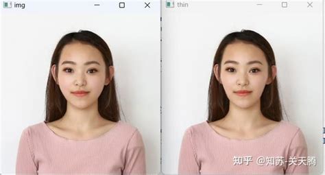 opencv图像处理 python opencv实现人脸瘦脸功能 知乎