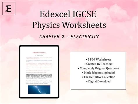 Edexcel Igcse Physics Lessons Chapter 2 Electricity Teaching Resources