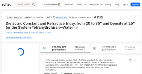 Dielectric Constant And Refractive Index From 20 To 35° And Density At 25° For The System